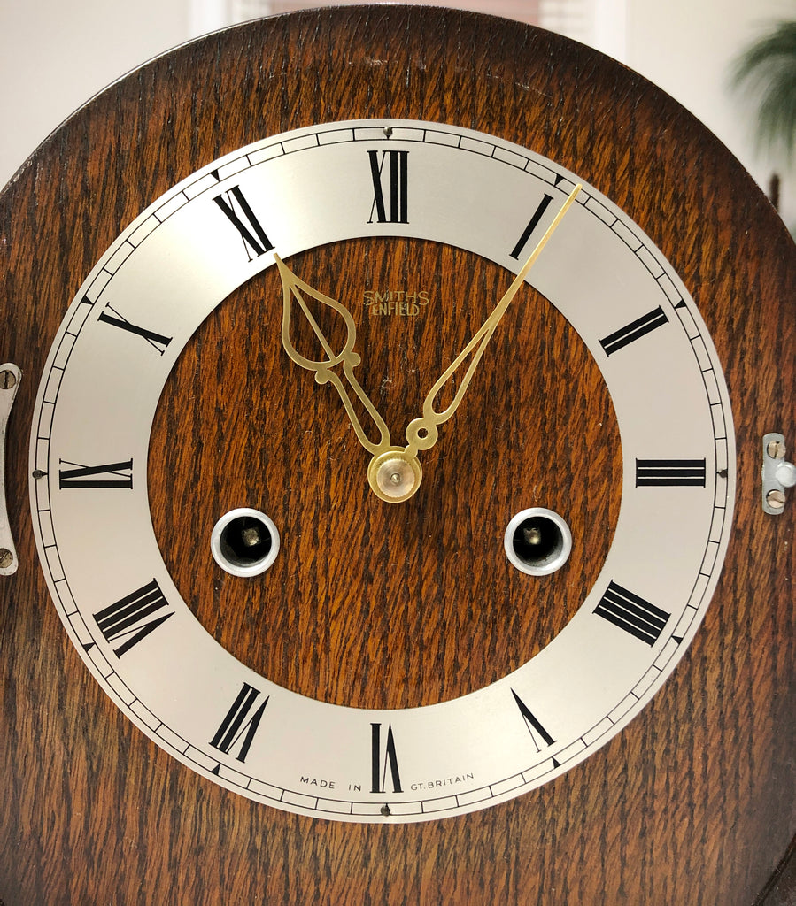Vintage Smiths Enfield Art Deco Hammer Chime Mantel Clock | Adelaide Clocks
