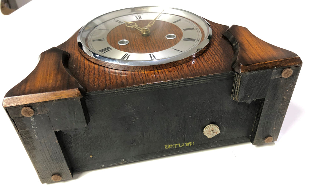 Vintage Smiths Enfield Art Deco Hammer Chime Mantel Clock | Adelaide Clocks