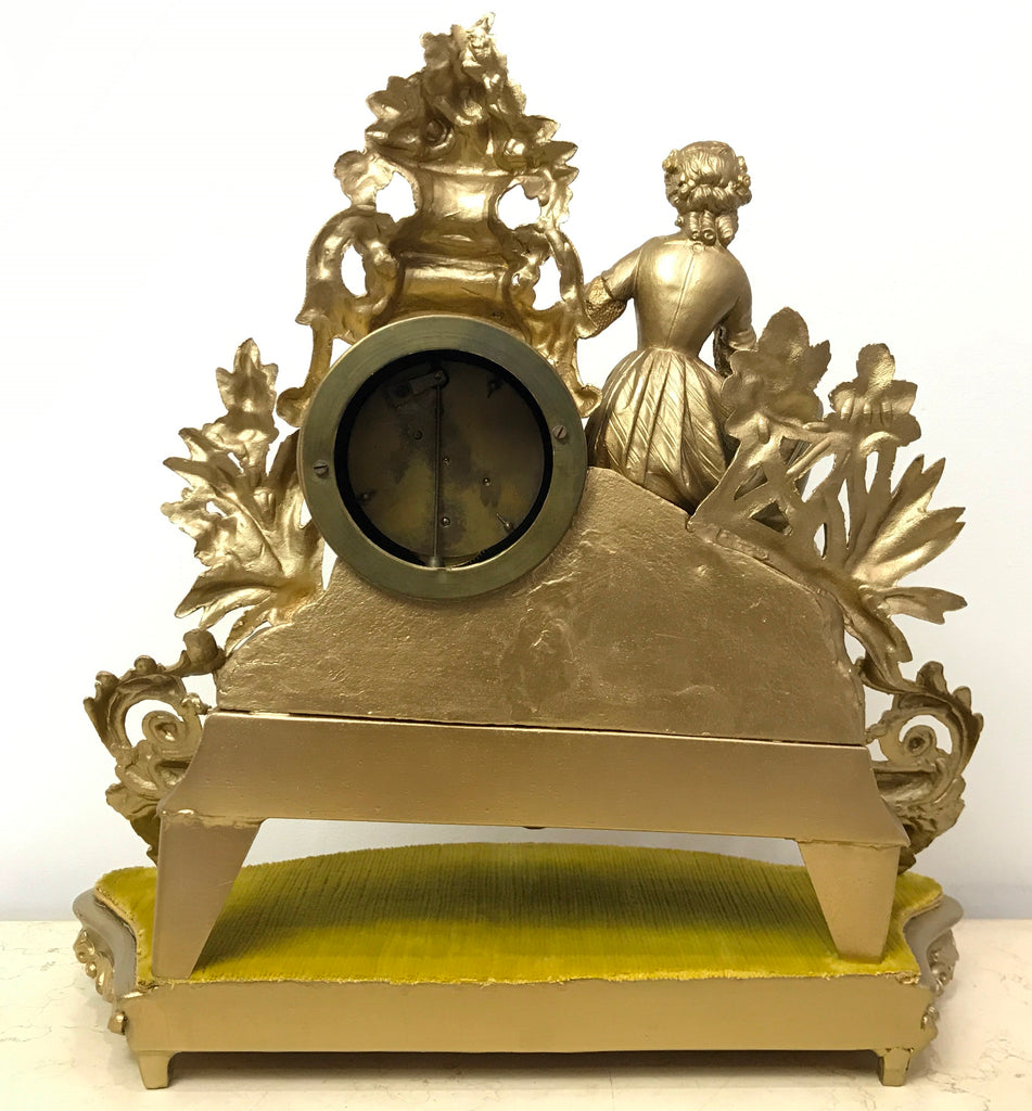 Antique Figural Spelter Mantel Clock | Adelaide Clocks