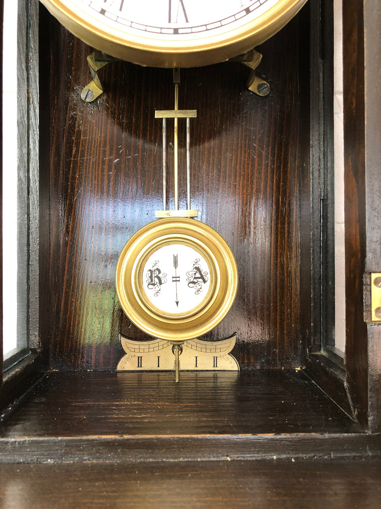 Antique HAC German Hammer on Coil Chime Wall Clock | Adelaide Clocks