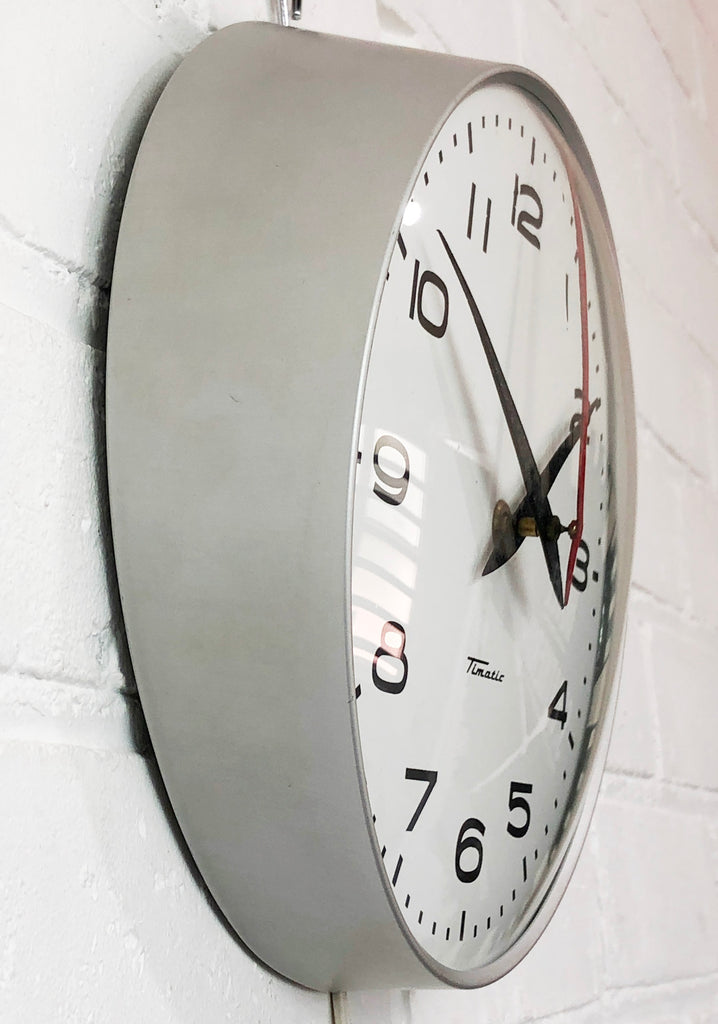 Vintage Electric Timatic Metal Wall Clock | Adelaide Clocks