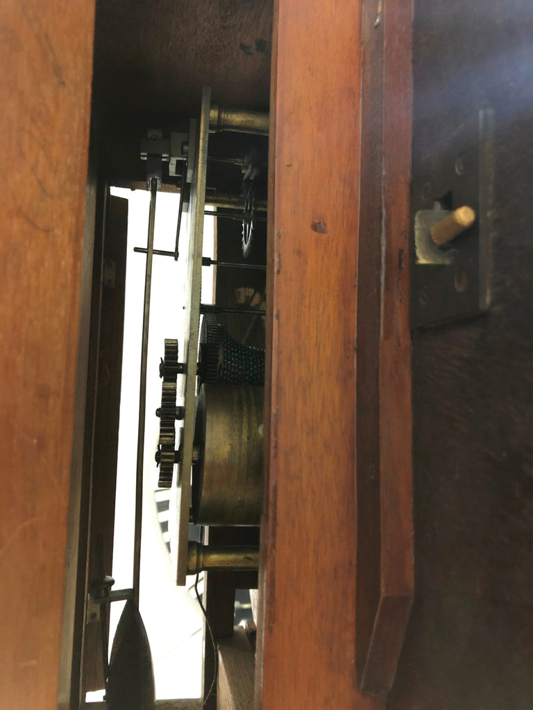 Antique Watchman's Pin Pendulum Fusee Wall Clock | Adelaide Clocks