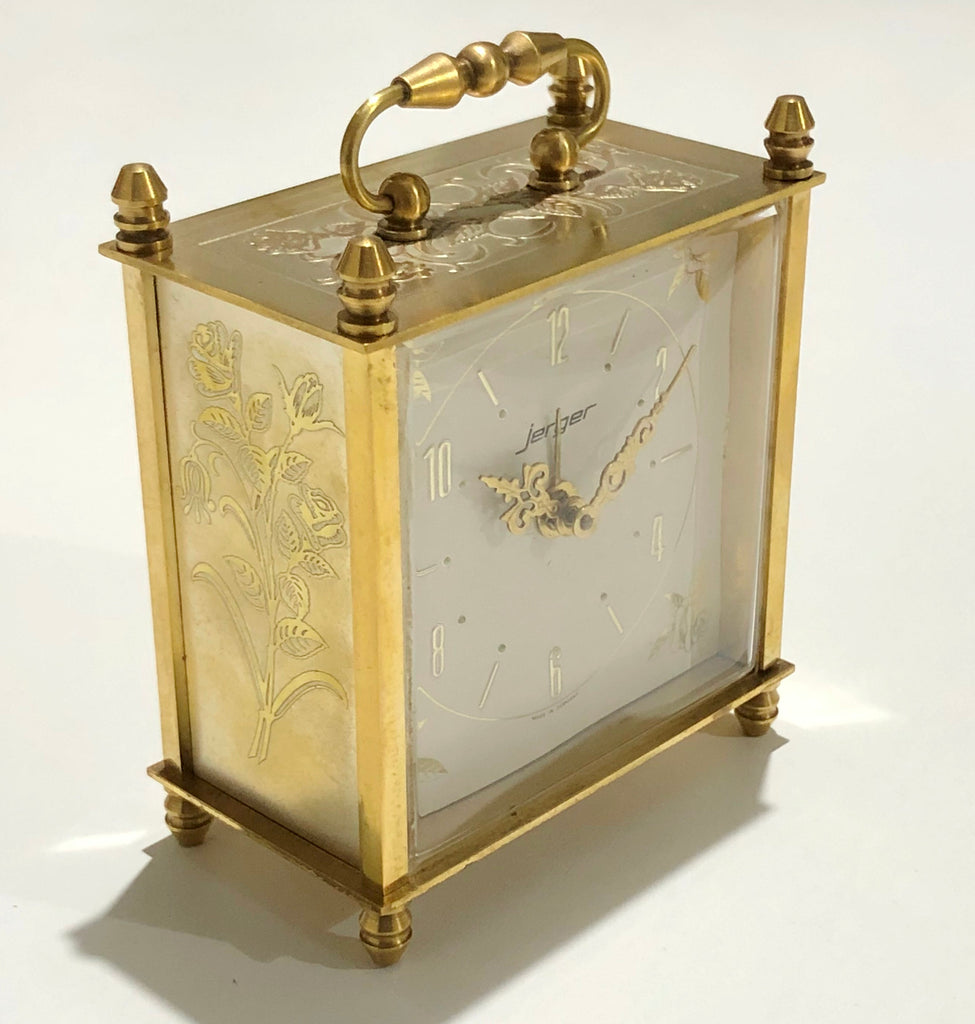 Vintage JERGER German Alarm Desk Clock | Adelaide Clocks