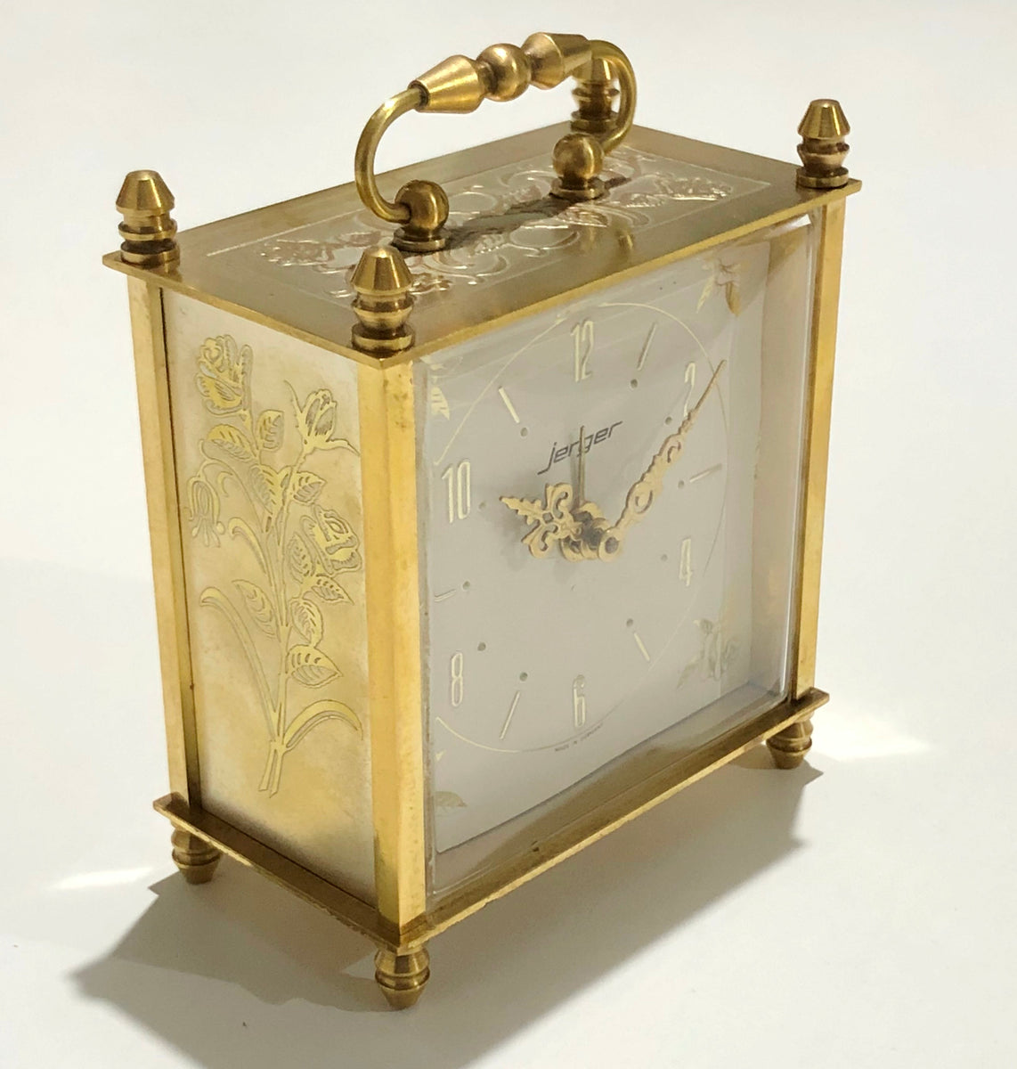 Vintage JERGER German Alarm Desk Clock | Adelaide Clocks