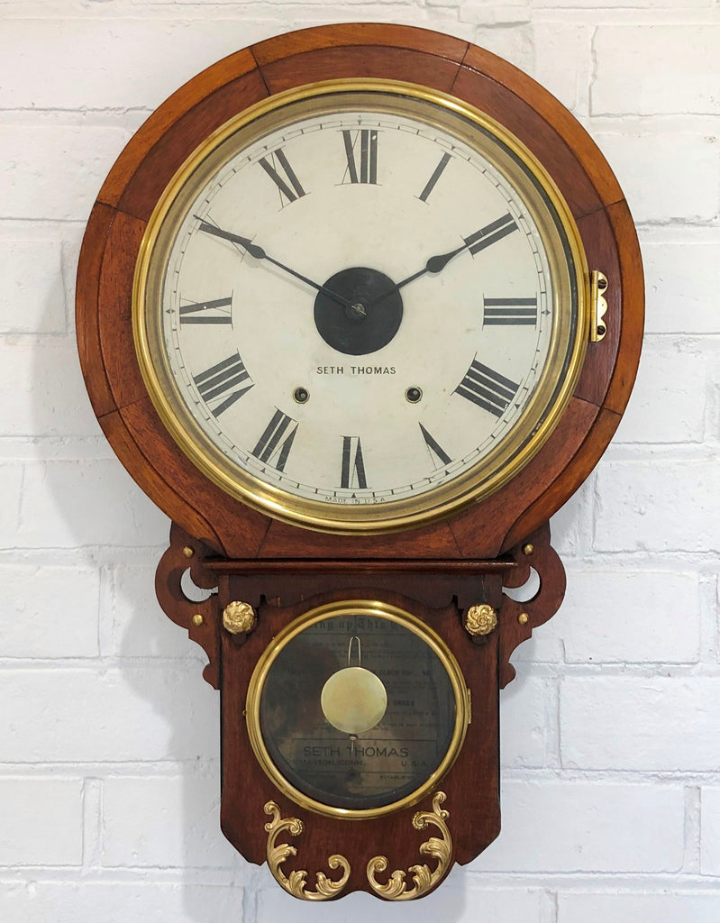 Original Antique Seth Thomas "RIO" Wall Clock | Adelaide Clocks