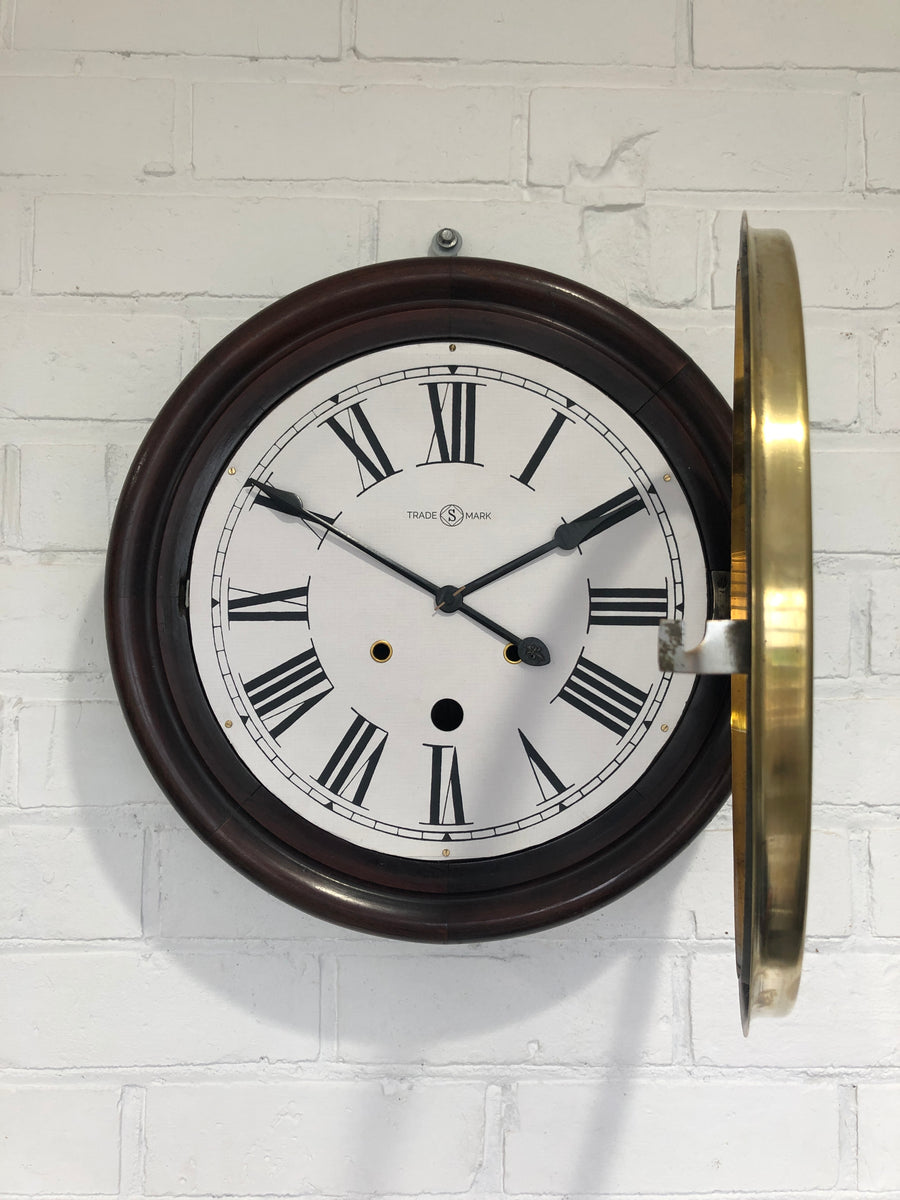 Antique Round Station Wall Clock | Adelaide Clocks