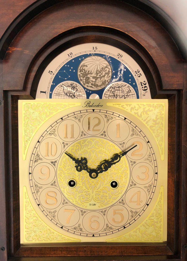 Vintage 31 Day Belvedere Chime Grandfather Clock | Adelaide Clocks