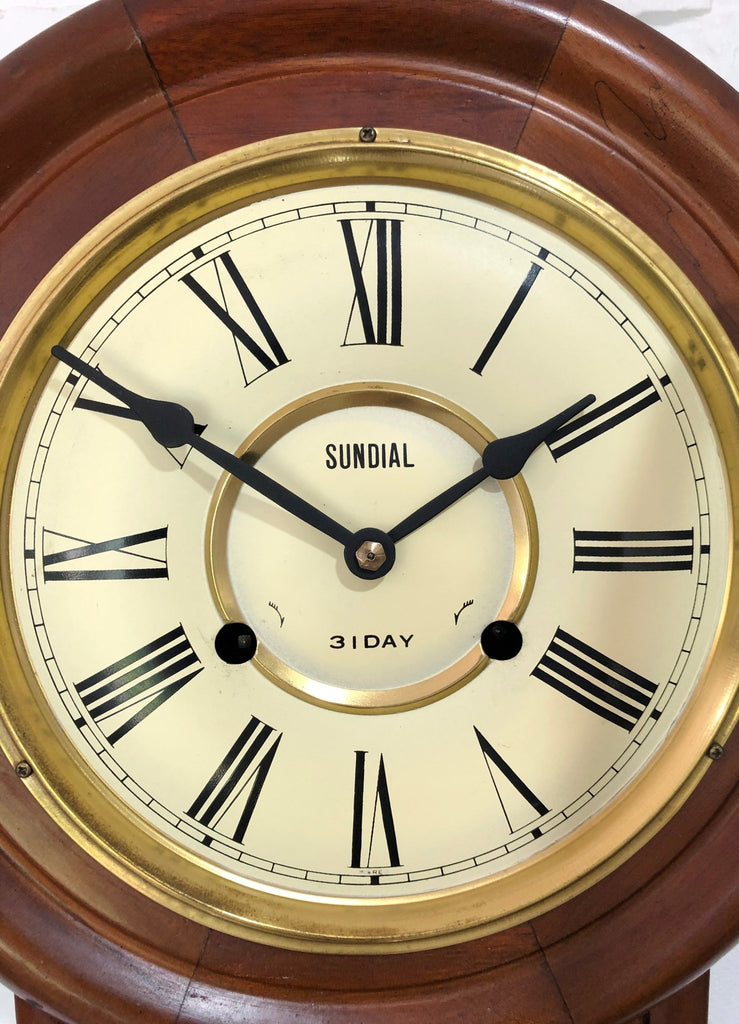 Vintage SUNDIAL Regulator 31 Day Chime Wall Clock | Adelaide Clocks