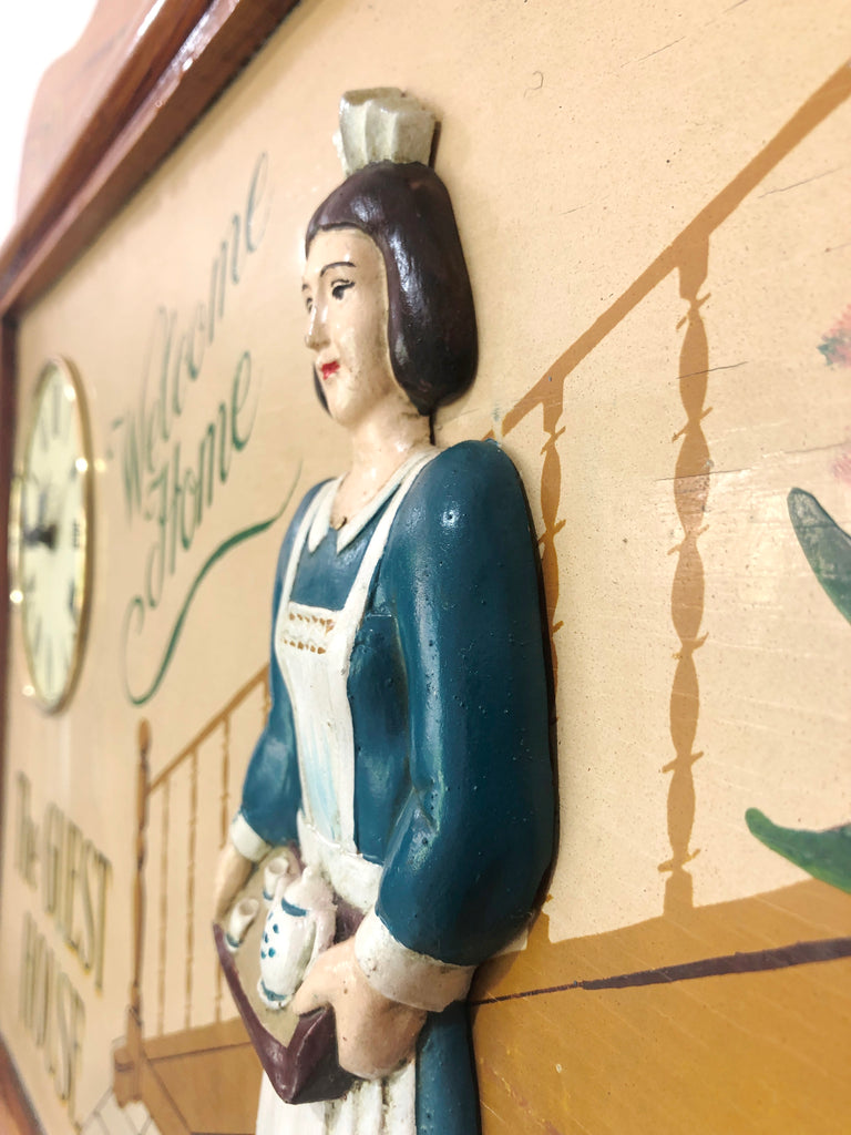 Vintage Bed and Breakfast Plaque London Battery Wall Clock | Adelaide ...