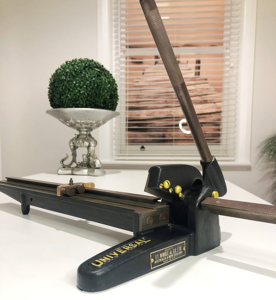 Vintage UNIVERSAL Cast Iron Original Guillotine | Adelaide Clocks