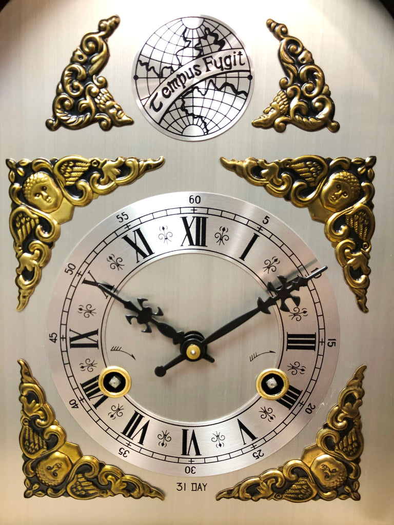 Vintage 31 Day Tempus Fugit Hammer Chime Mantel Clock | Adelaide Clocks