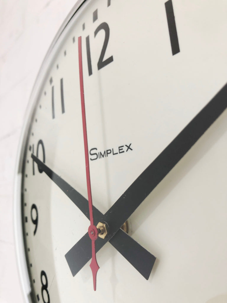 Vintage SIMPLEX Electric Wall School Clock | Adelaide Clocks