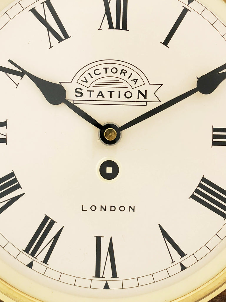 Vintage Style Victoria Station LONDON Battery Wall Clock | Adelaide Clocks
