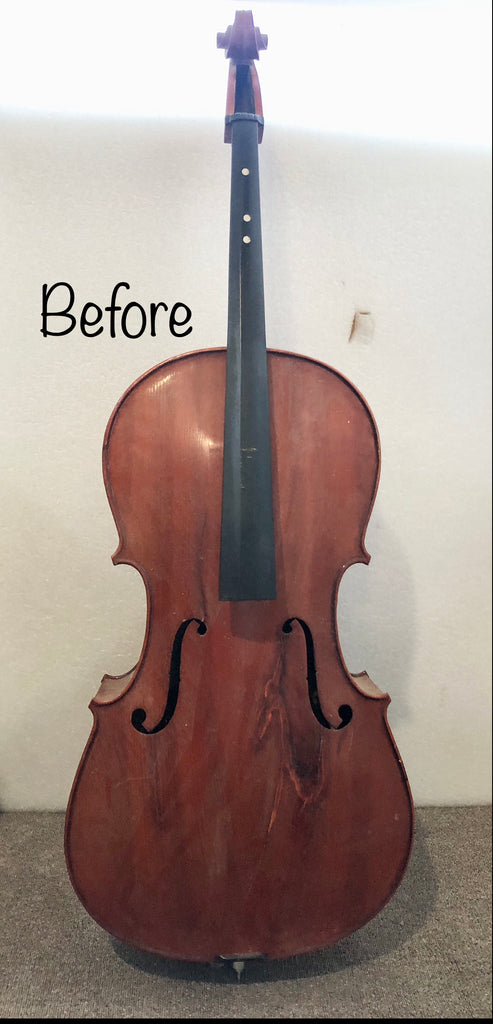 Original 4x String Wooden CELLO Wall Clock | Adelaide Clocks