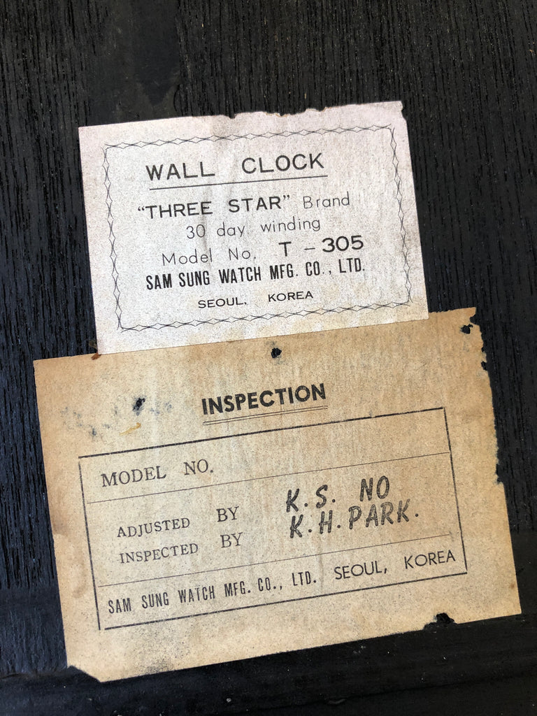 Vintage Korea 31 Day Strike Wall Clock | Adelaide Clocks
