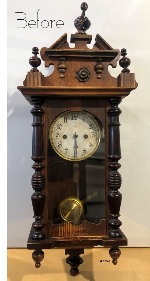 Original Antique HAC Musical Battery Wall Clock | Adelaide Clocks