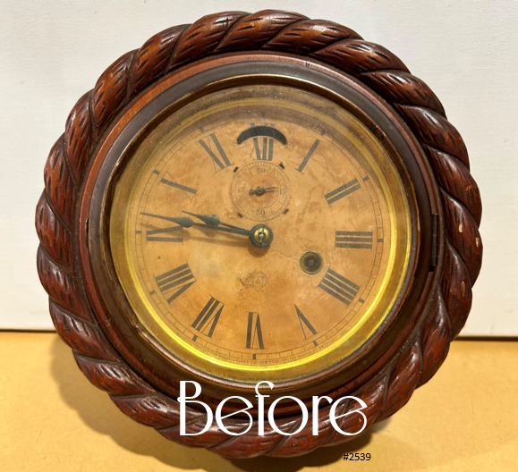 Antique Ansonia Cable Lever Wall Clock | Adelaide Clocks