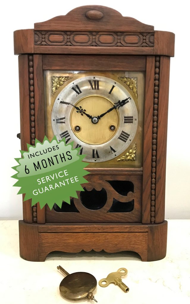 Antique HAC Hammer on Coil Chime Mantel Clock | Adelaide Clocks